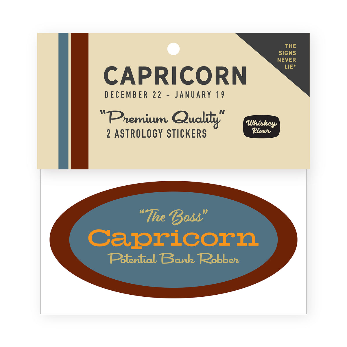 Capricorn Astrology Sticker Pack – Whiskey River Soap Wholesale