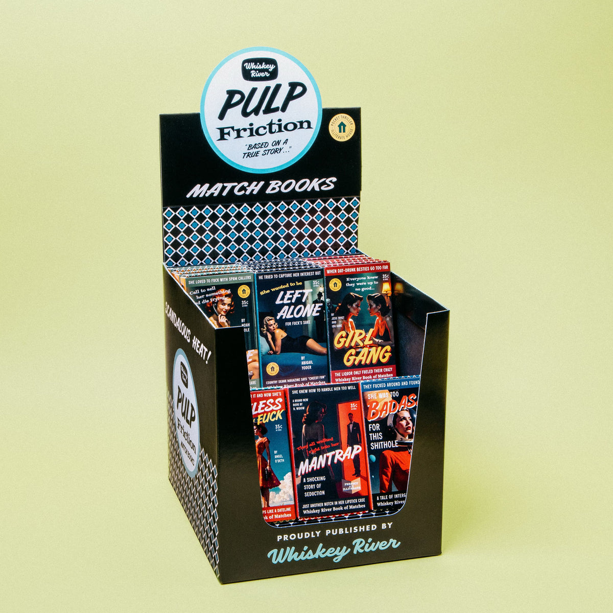 Pulp Friction Match Books Counter-Top Display – Whiskey River Soap ...