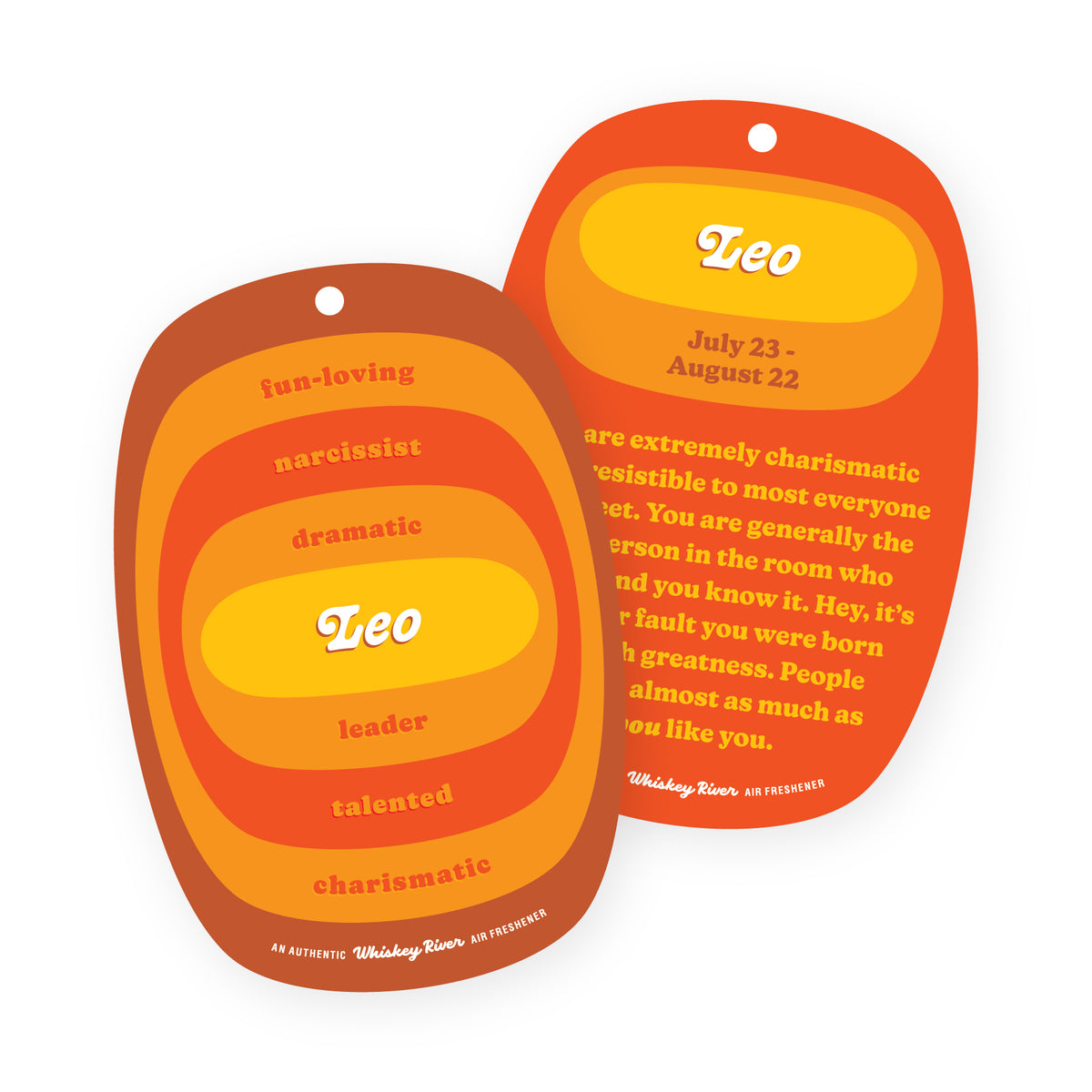 Leo Astrology Air Fresheners – Whiskey River Soap Wholesale