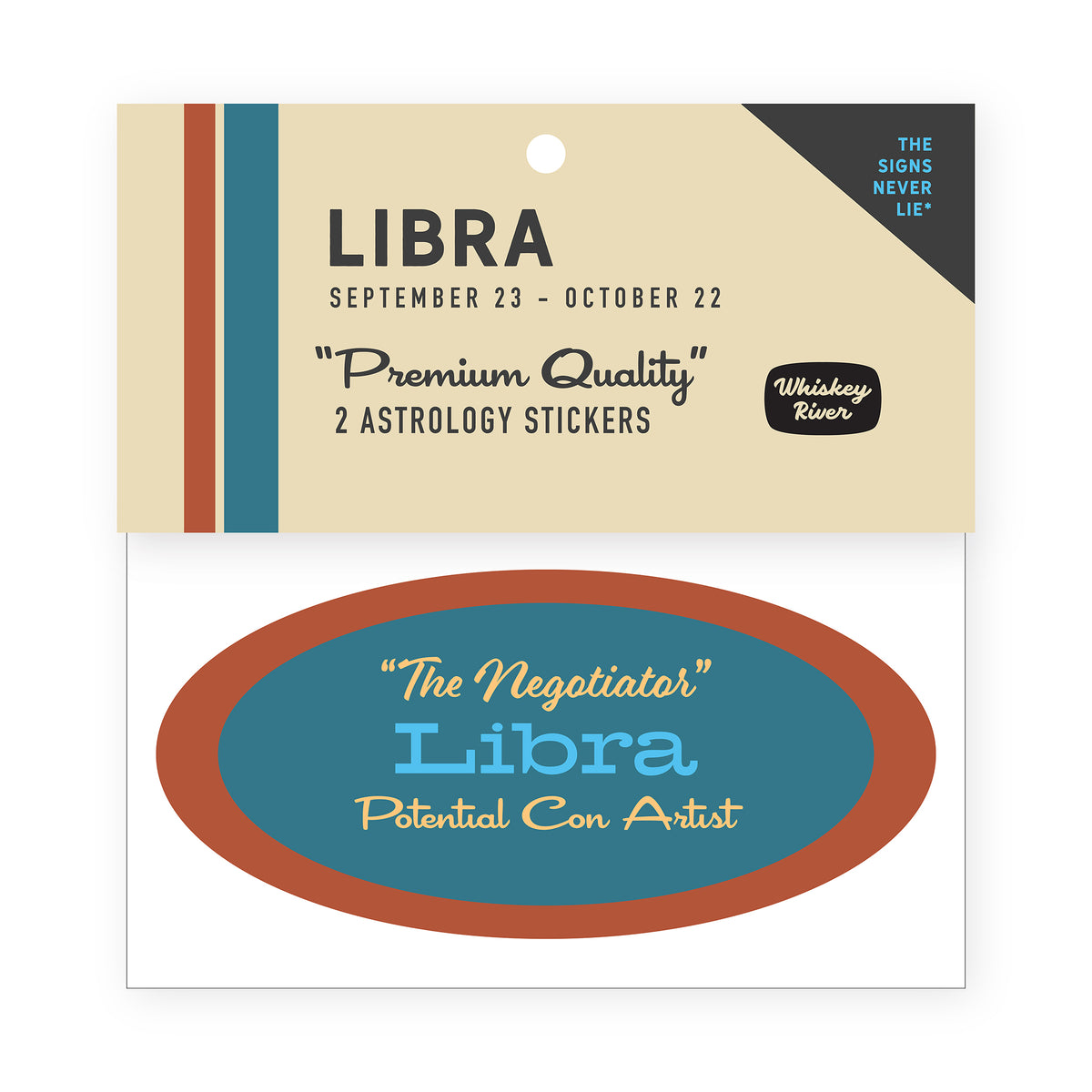 Libra Astrology Sticker Pack – Whiskey River Soap Wholesale